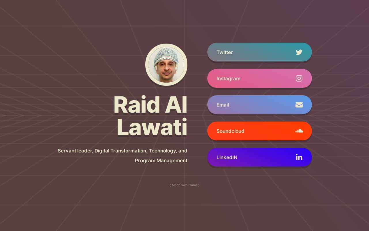 Raid Al Lawati (DX, Tech, PMO)